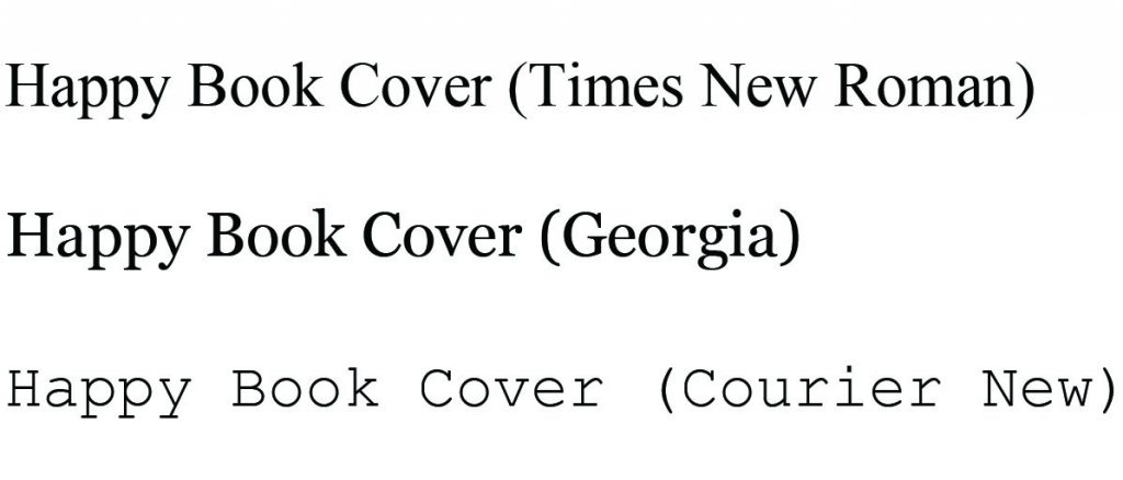 Selecting Interior Fonts for Books - ISBN US